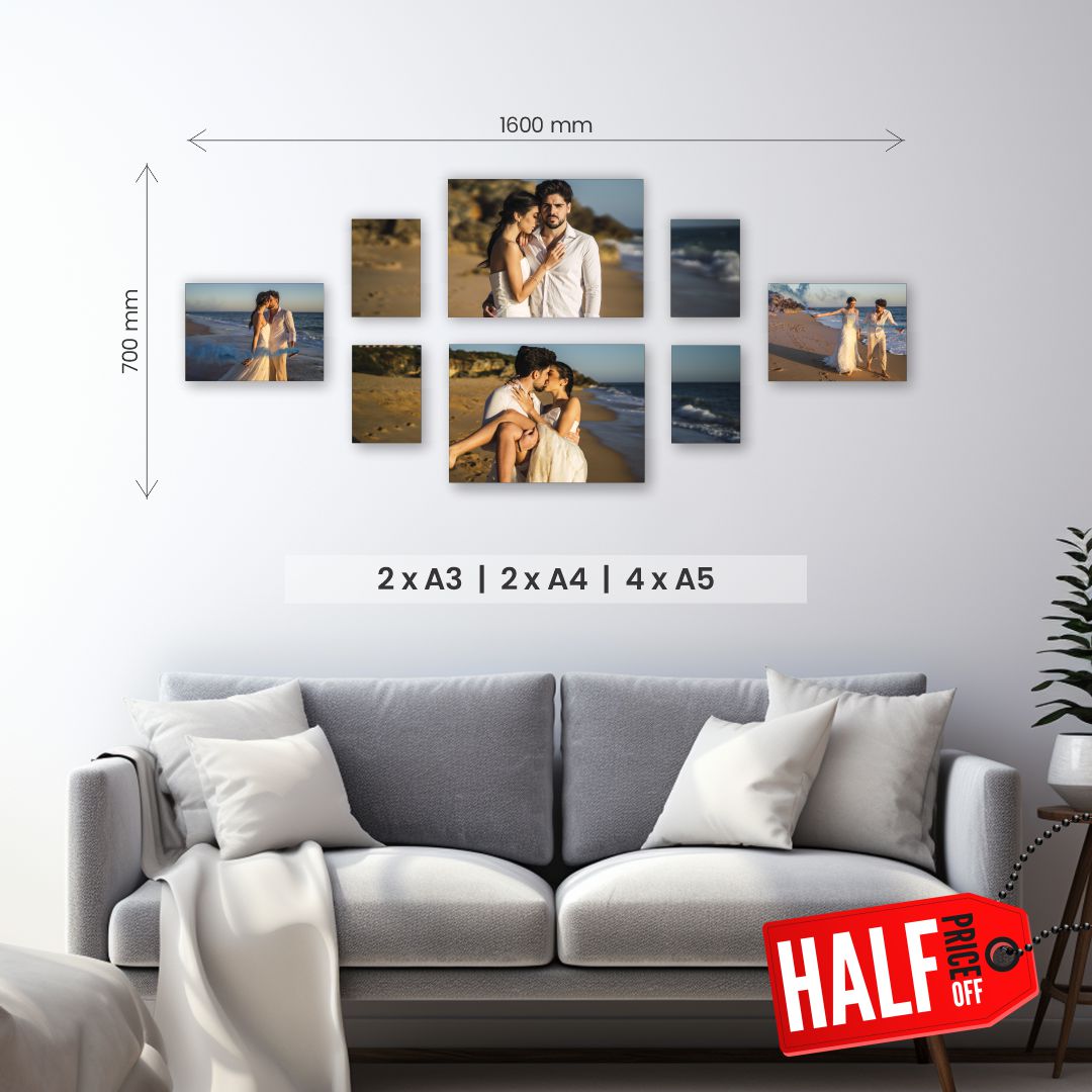 8 Piece Medium Feature Canvas Combo – Canvas and Gifts