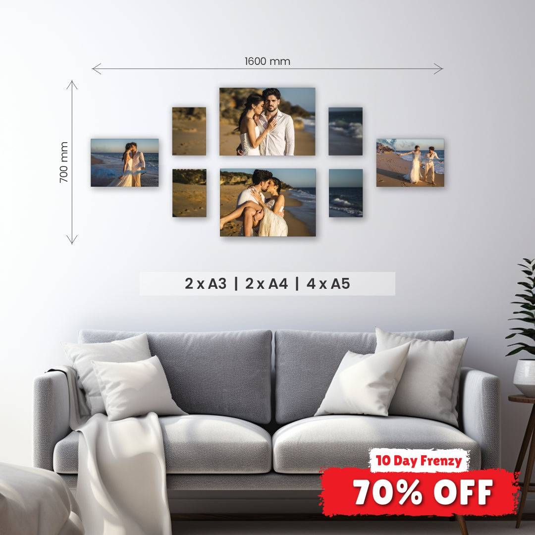 8 Piece Medium Feature Canvas Combo – Canvas and Gifts