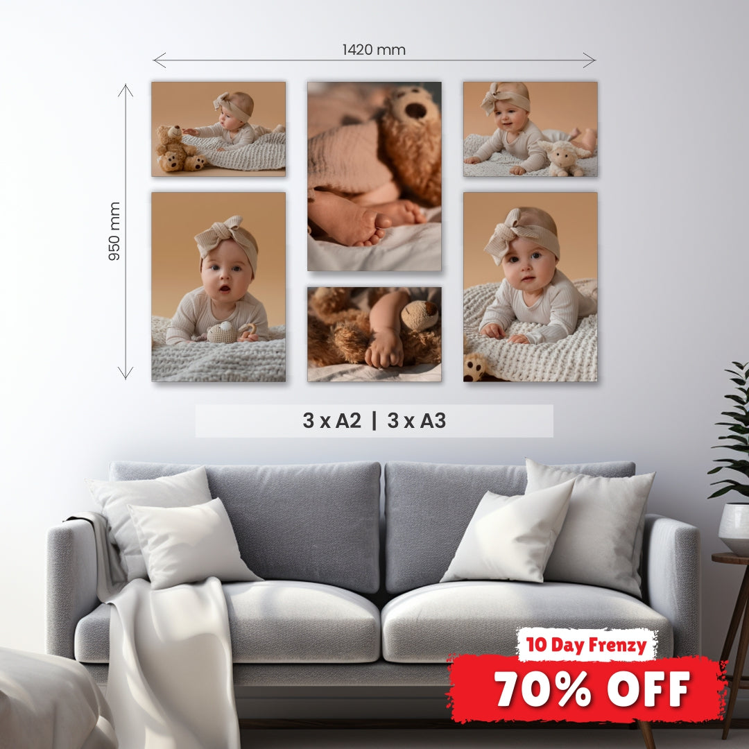 Large 6 Piece Puzzle Canvas Combo – Canvas and Gifts