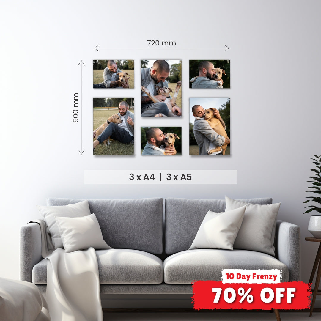 Small 6 Piece Puzzle Canvas Combo – Canvas and Gifts